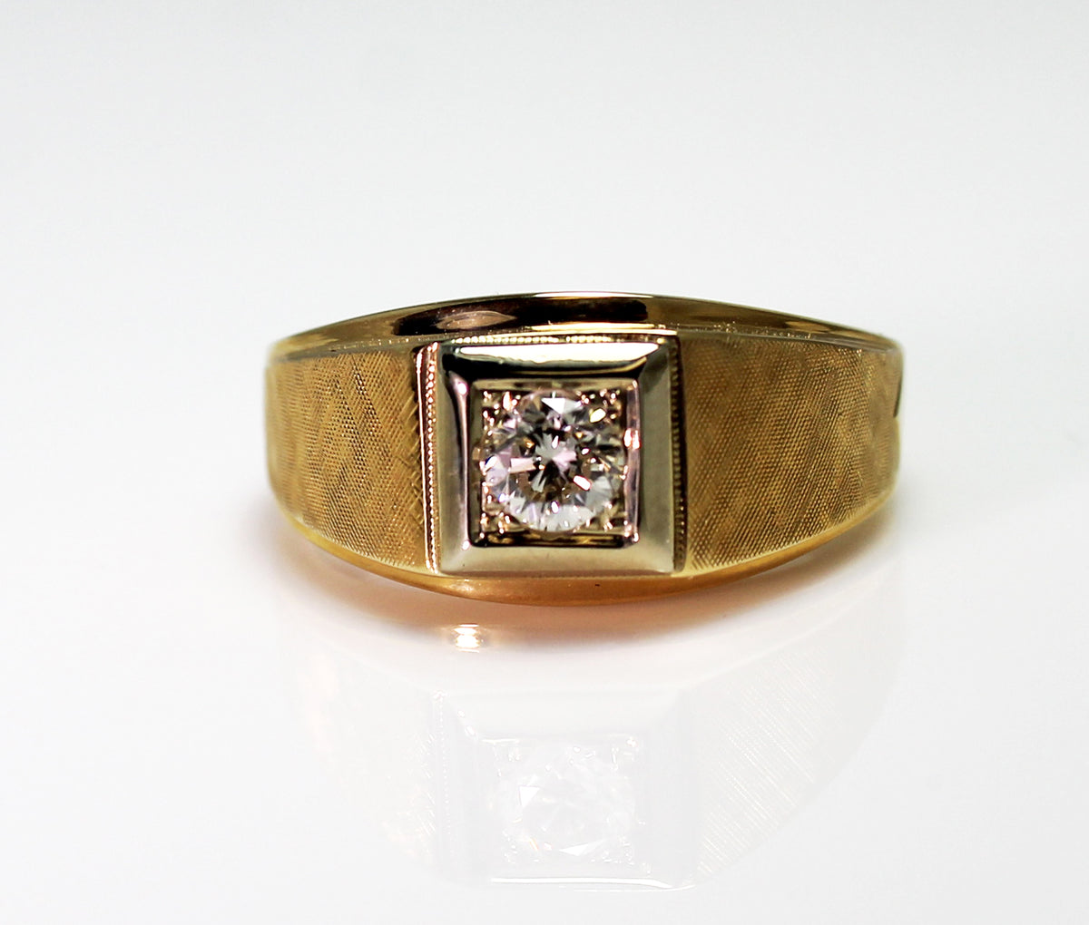 Estate Mens Diamond Ring
