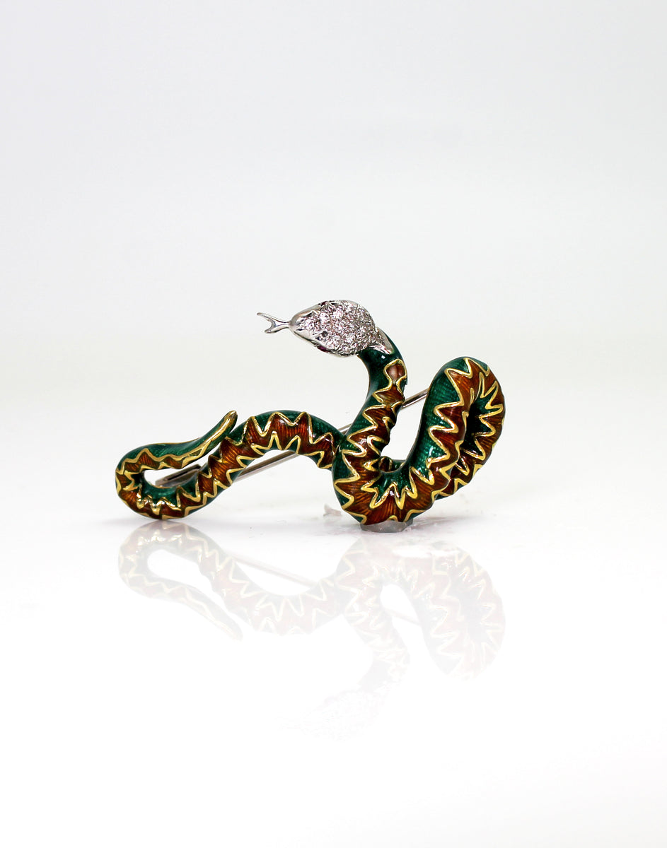 Estate Snake Pin – Zimmer Brothers Jewelers