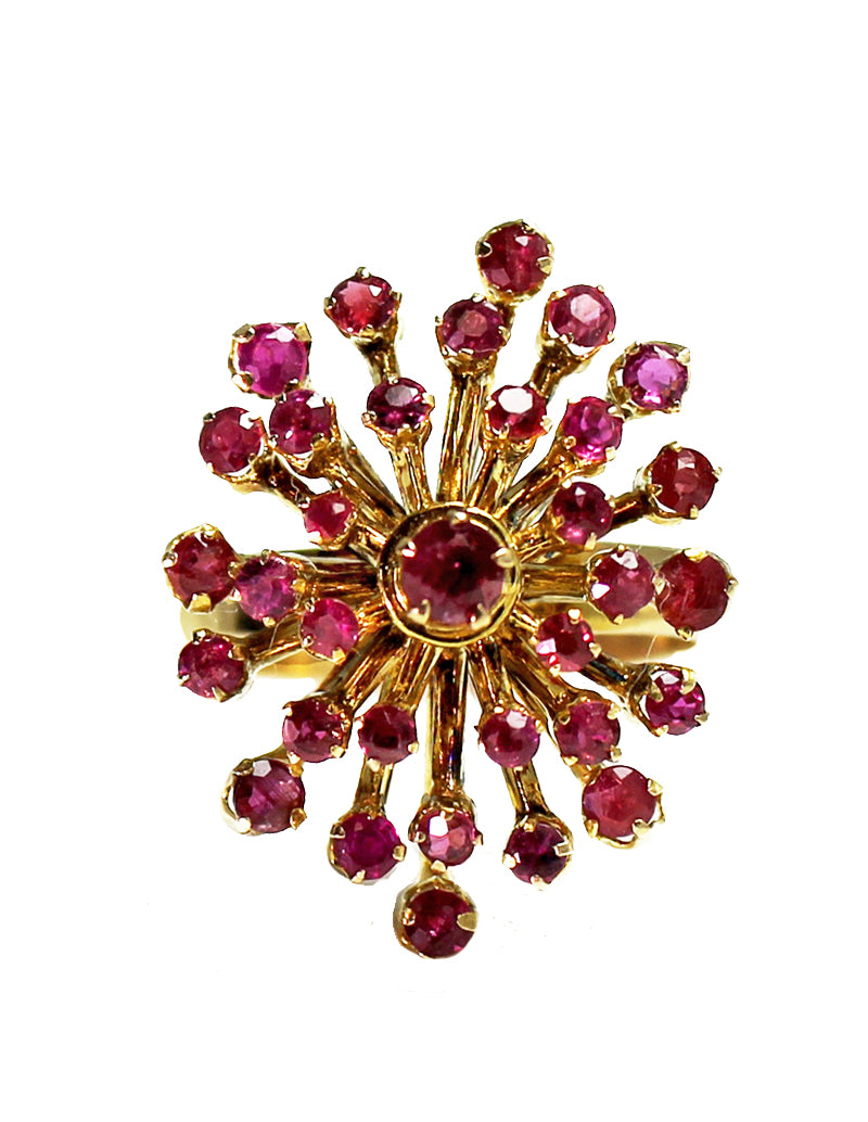 Vintage Ruby Burst Ring – Zimmer Brothers Jewelers